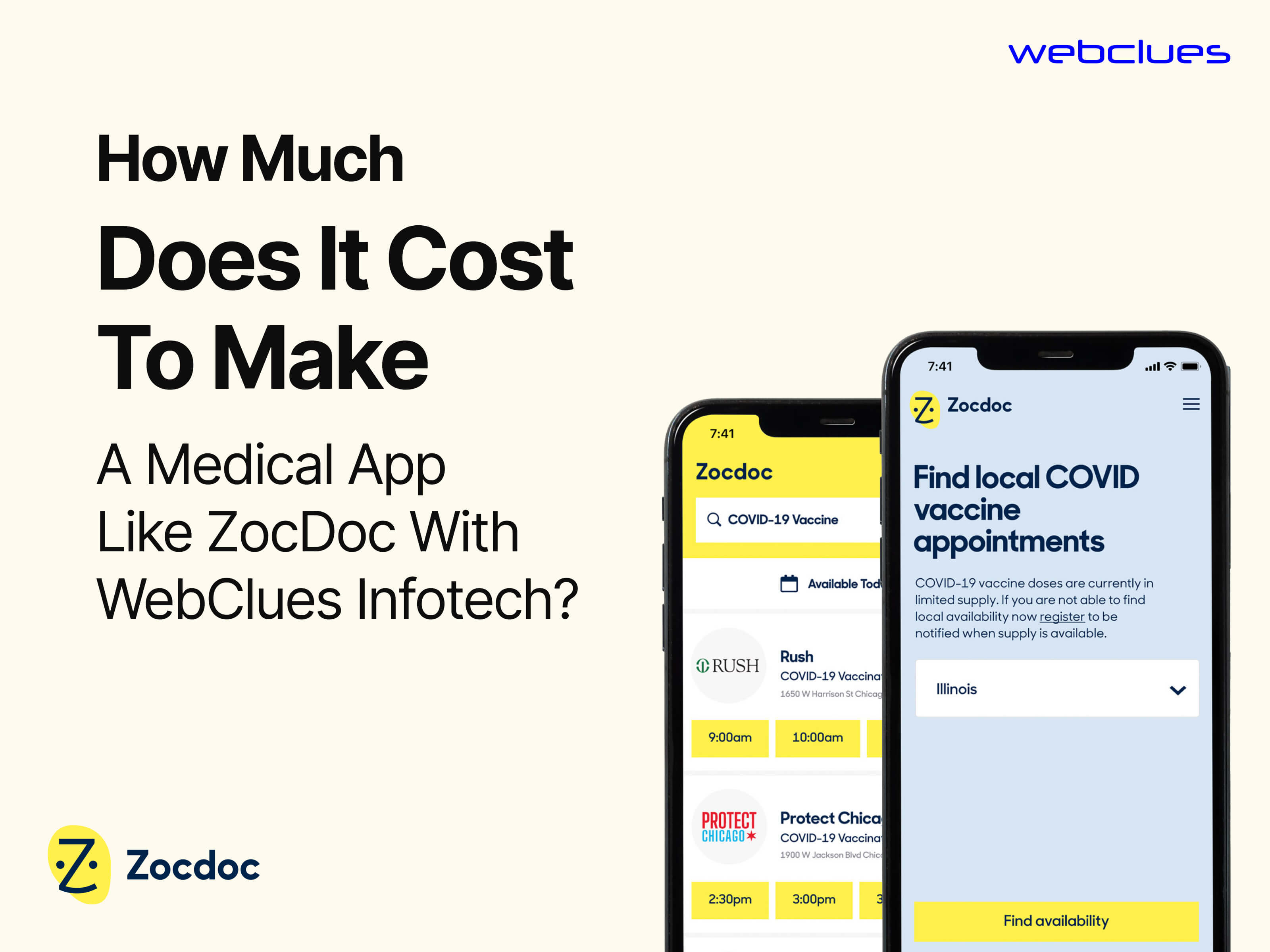 Build an app/website like Zocdoc | Features, Cost, Timeline